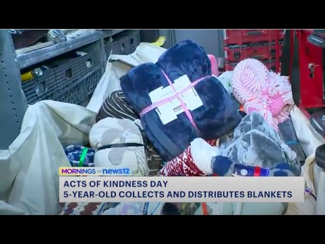 5-year-old Starts Blanket Drive For Acts Of Kindness Day